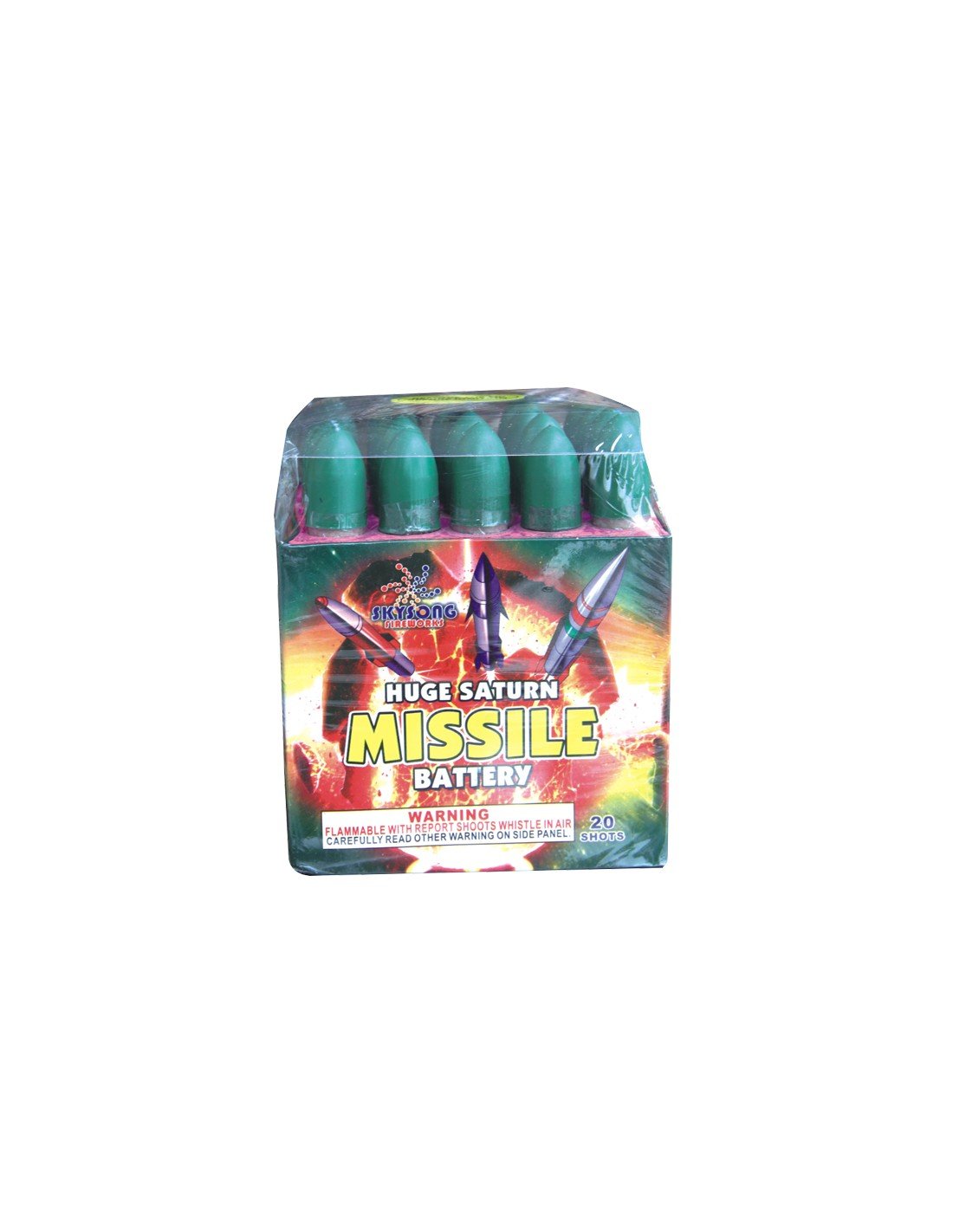 300 Shots Saturn Missile Battery - Skysong Fireworks