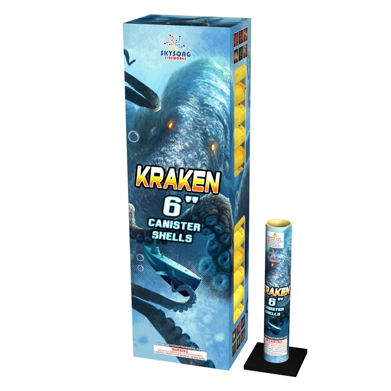 Kraken 6 Canister Shells - Skysong Fireworks