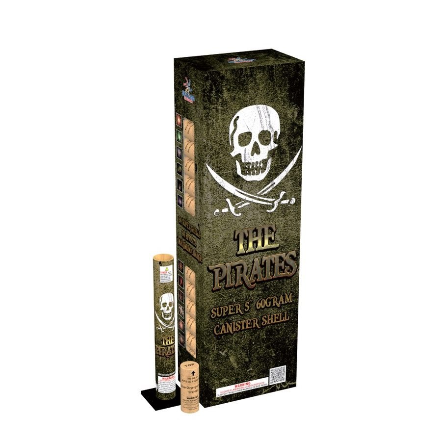 THE PIRATES 60GRAM CANISTER SHELLS - Skysong Fireworks